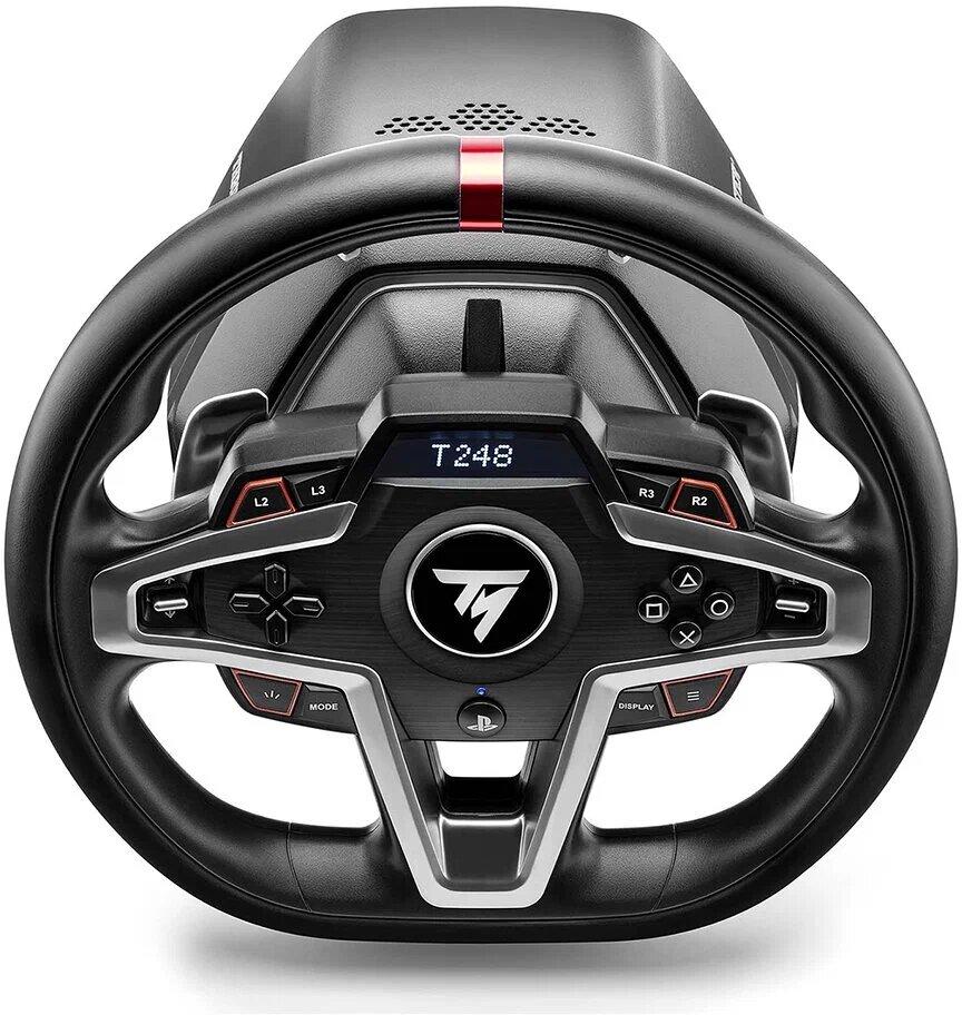 Руль Thrustmaster T248PS, для PS4, PS5 и PC, с педалями, виброотдача — фото 1