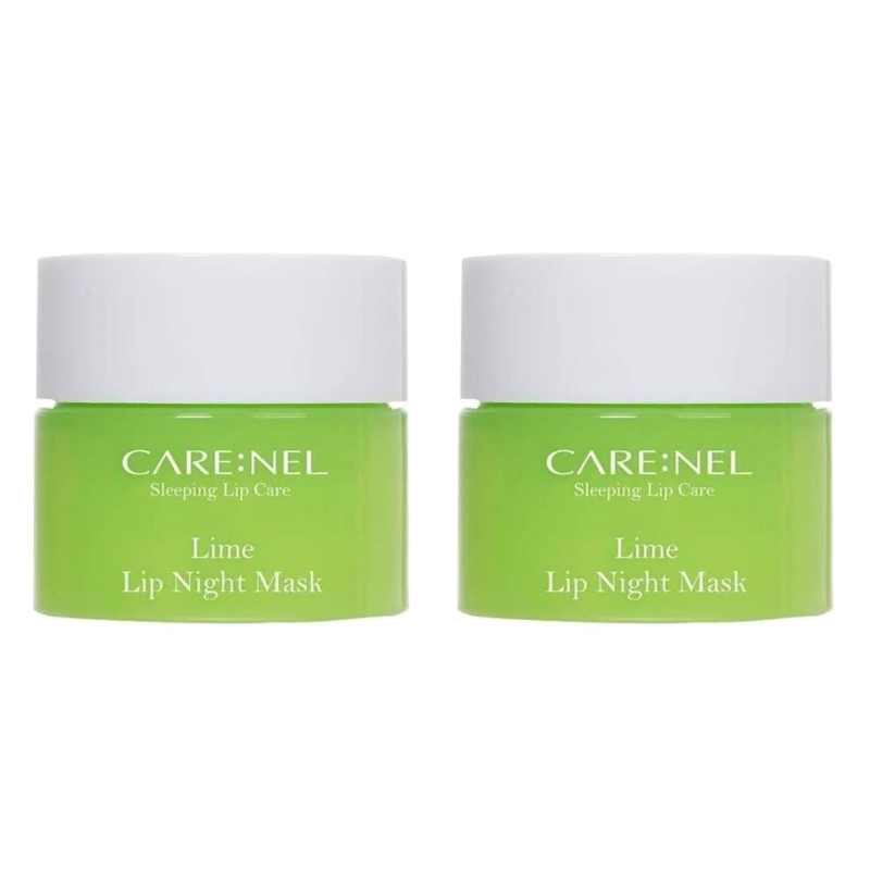 Ночная маска для губ CARENEL с ароматом лайма, Lime Lip Night Mask, 23 гр, 2 шт