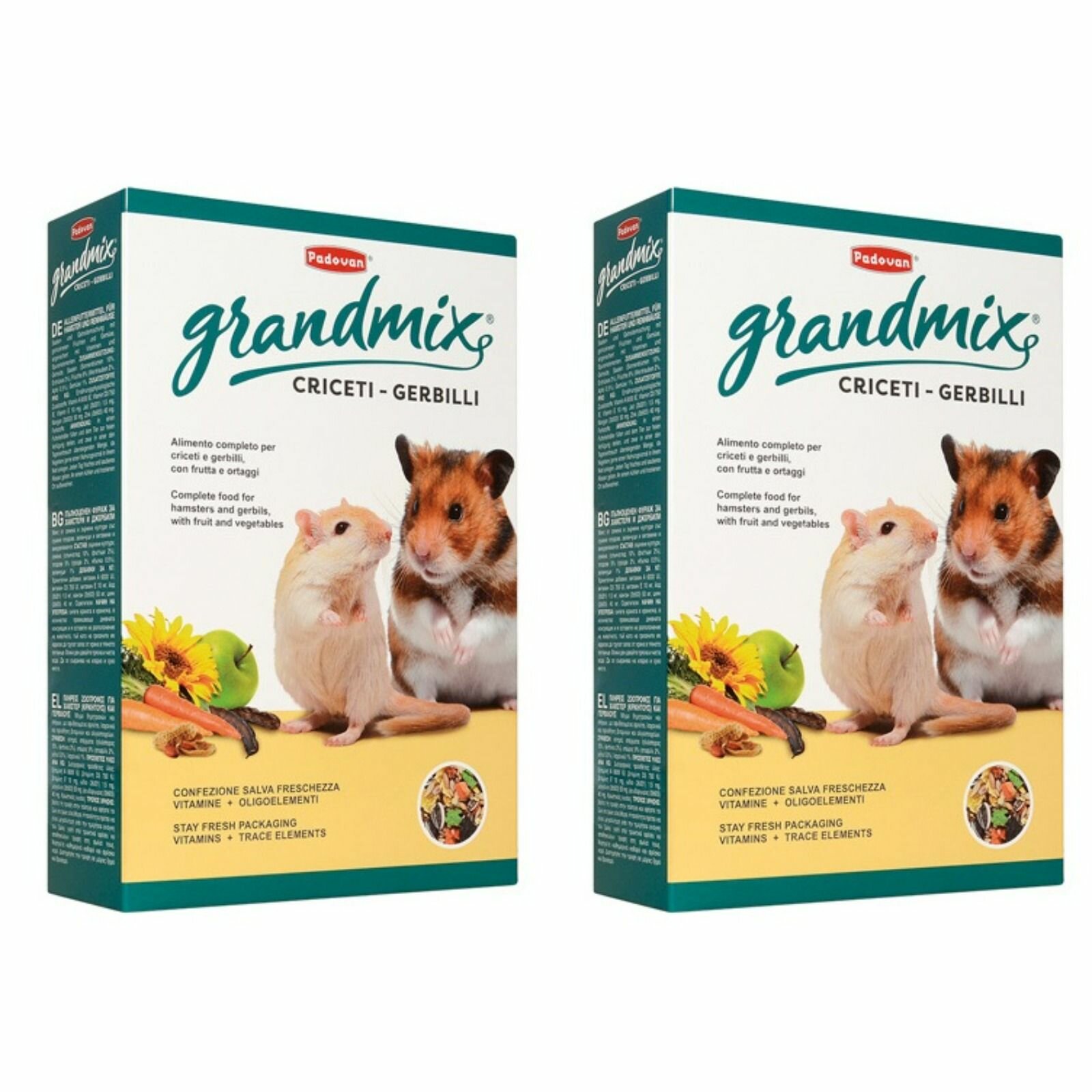 Padovan Корм для хомяков и мышей Grandmix Criceti, 1000 г, 2 уп