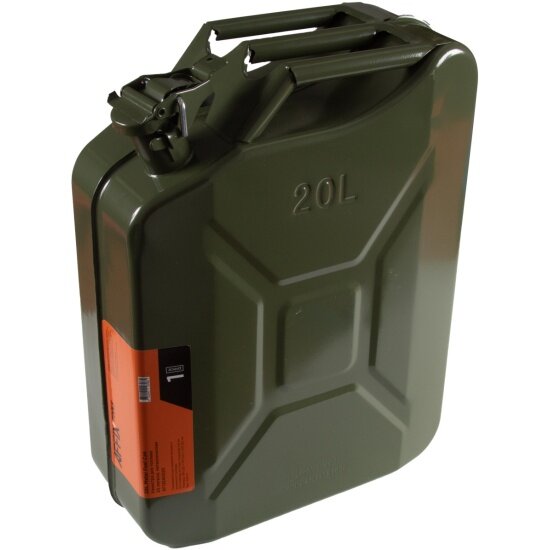 Канистра Affix для топлива, 20 л, металлическая