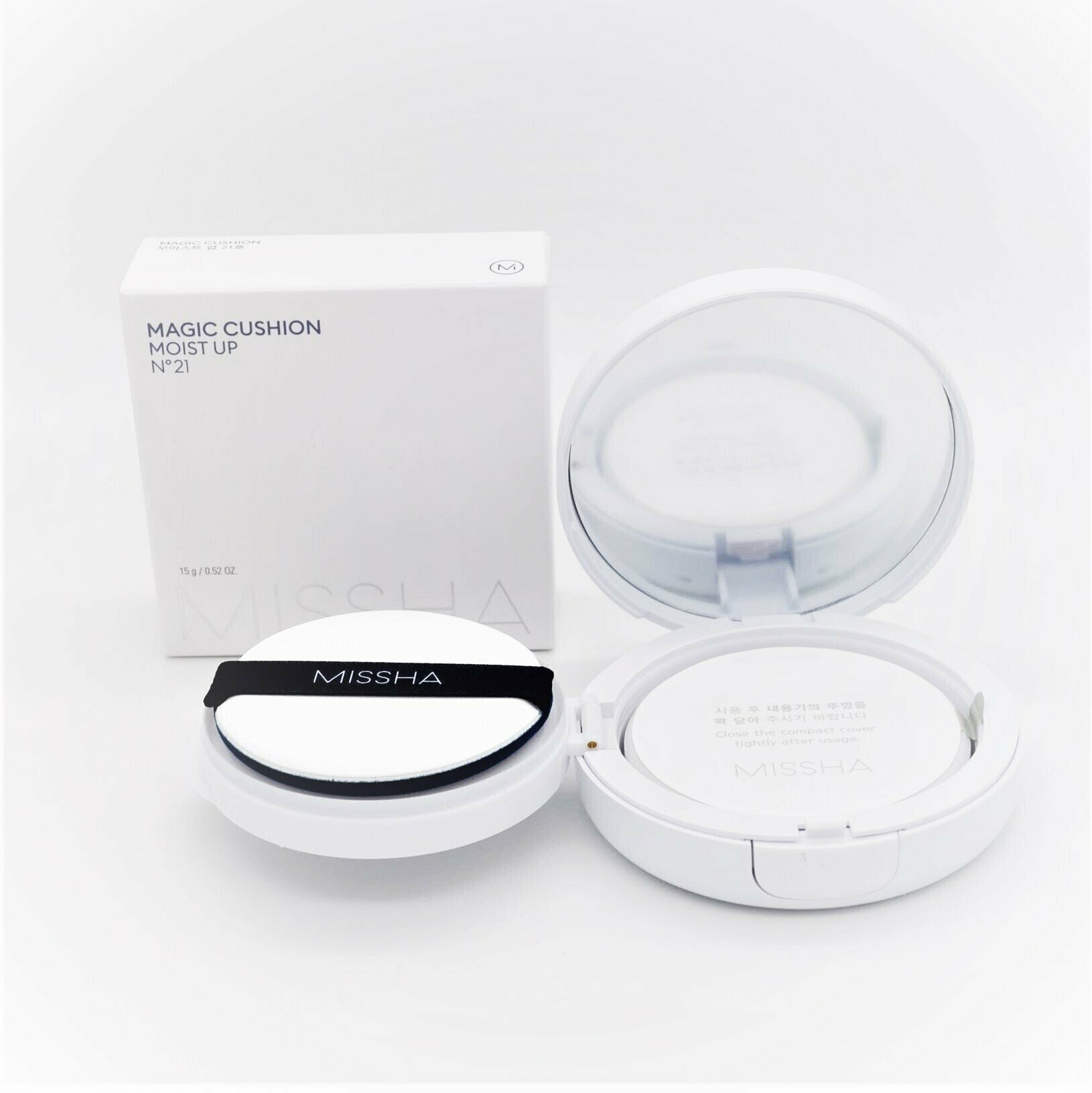 Тональный кушон MISSHA Magic Cushion Moist Up с увлажняющим эффектом. Тон 21, 15 г