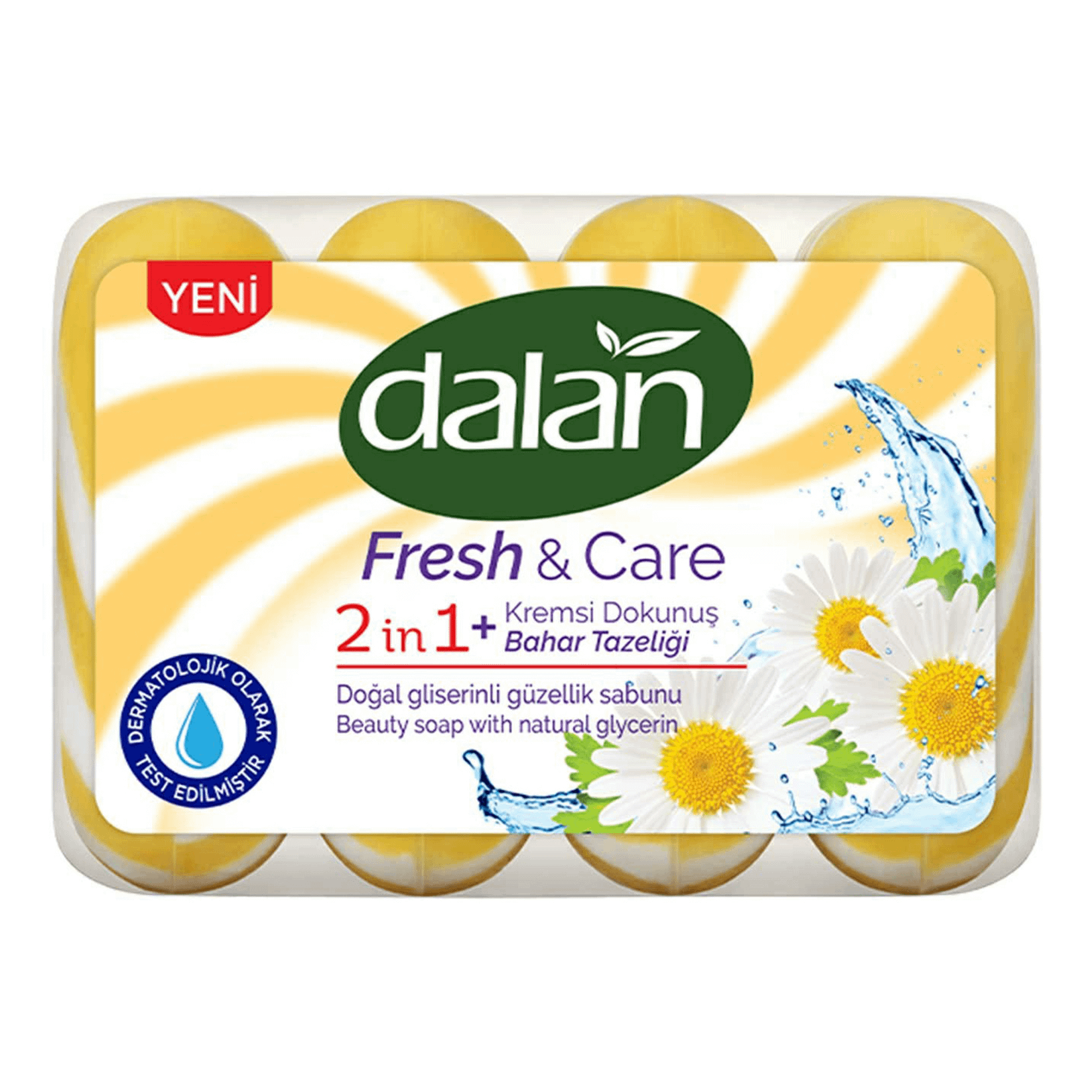 Мыло твёрдое DALAN Fresh & Care 4*90г Весенняя свежесть экопак