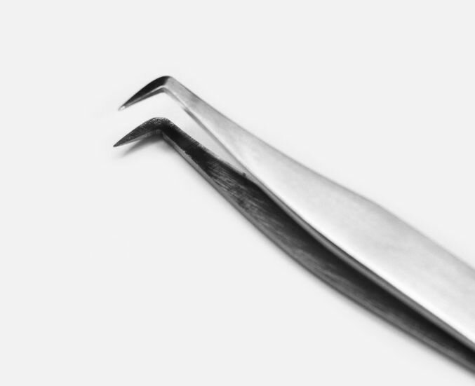 Пинцет для наращивания ресниц Sculptor lash № 08