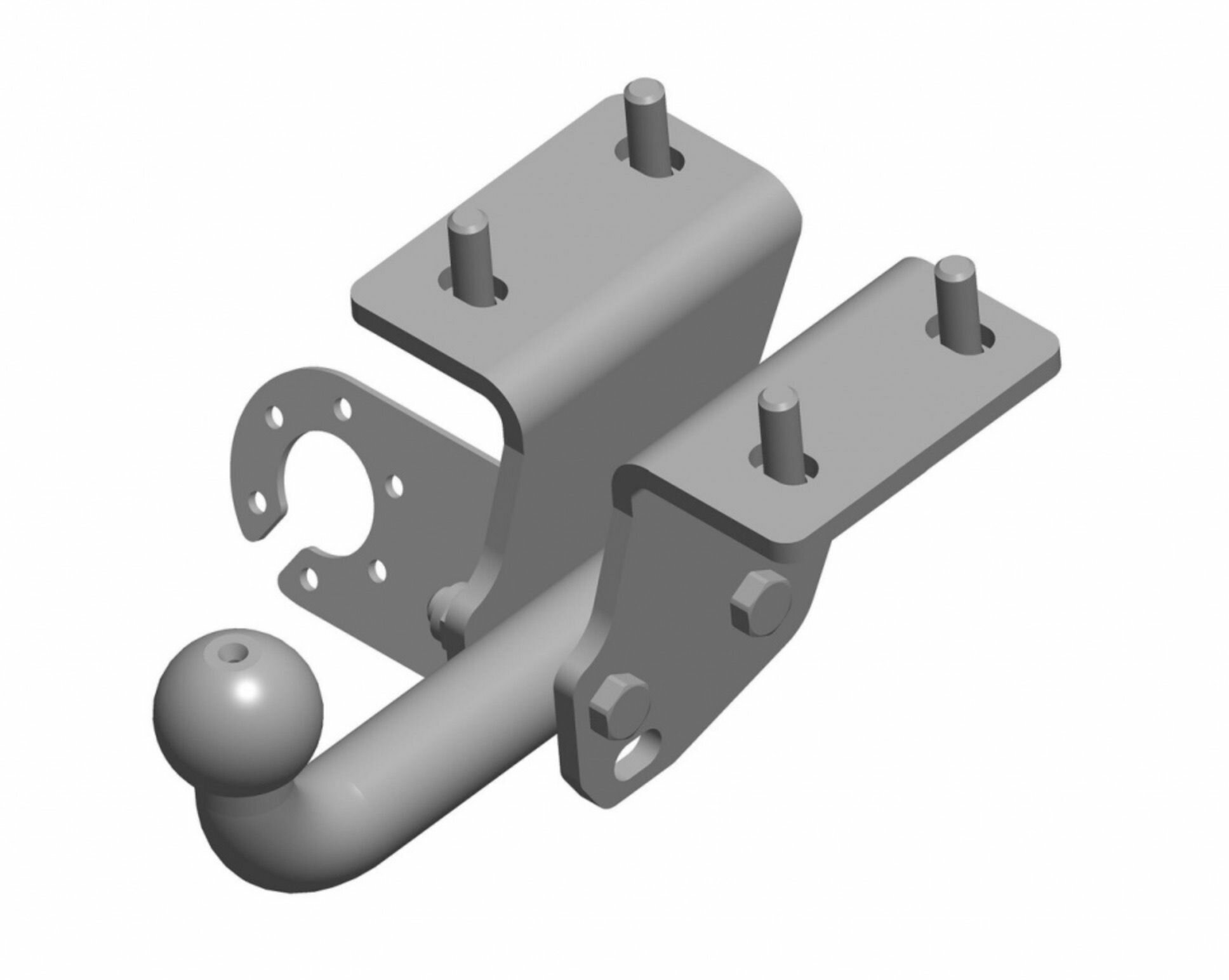 Фаркоп на VOLKSWAGEN AMAROK (2010) (без электрики, паспорт/сертификат в комплекте) Автос. VW 34