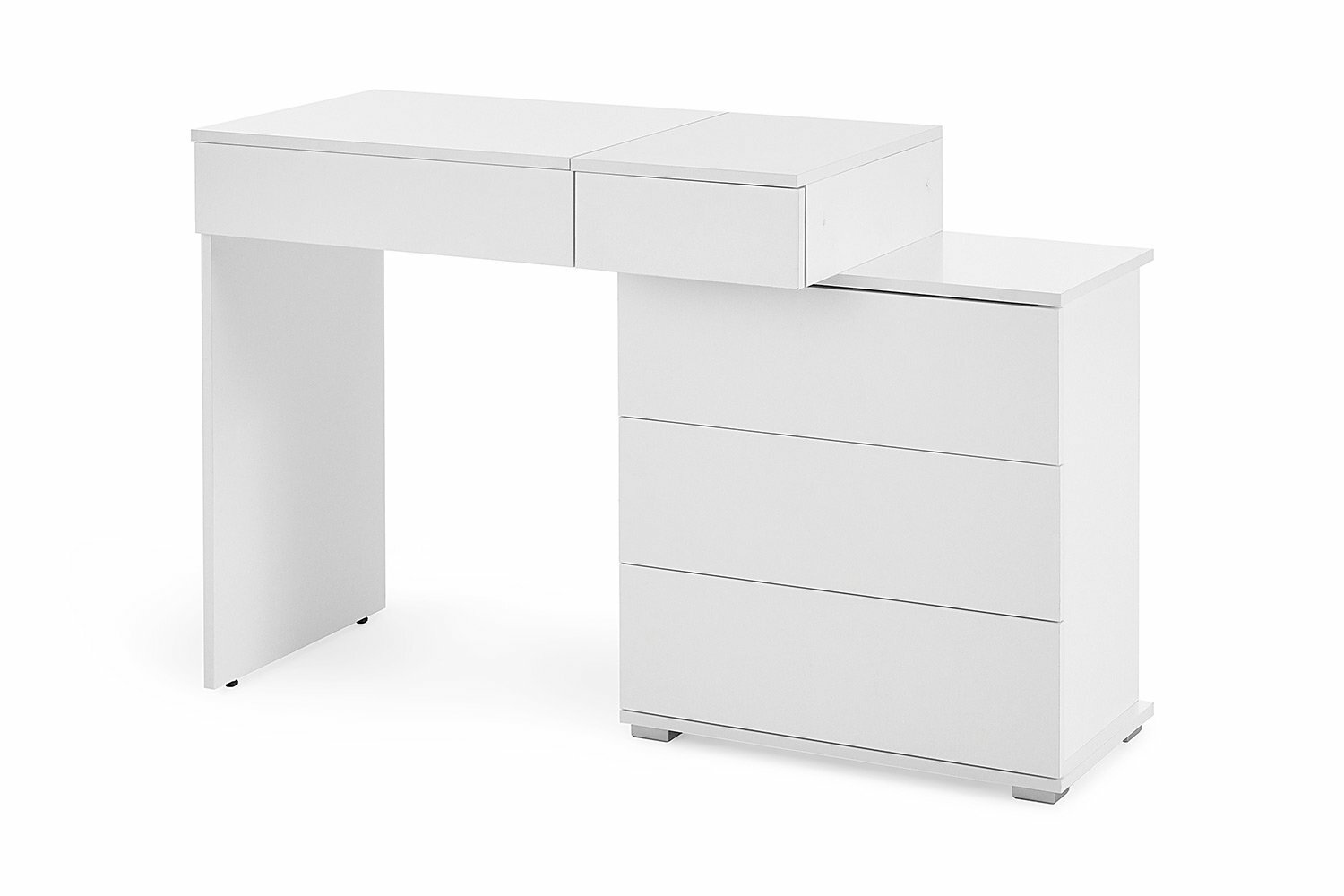Туалетный стол Hoff Марко, 113,5х78х44,5 см, с ящиками и зеркалом, цвет белый