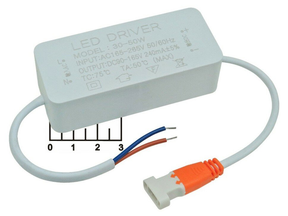 Драйвер светодиода 240mA/90-165VDC 165-265VAC SF30-50W