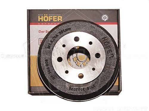 Барабан тормоза ваз 2108-2115, 1117-1119, 2170-2172, 2190-94 чугун (к-т) "hofer" hf 144 806