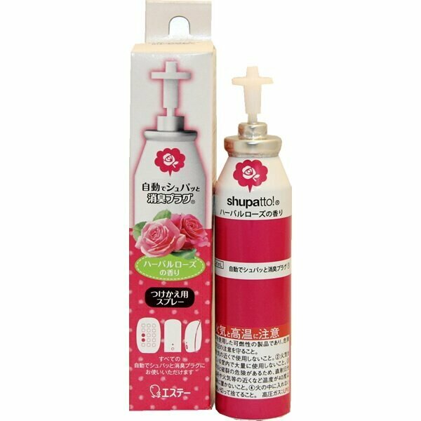 Запасной блок с ароматом розы для автоматического ароматизатора воздуха ST Shupatto Herbal Rose, 39 мл
