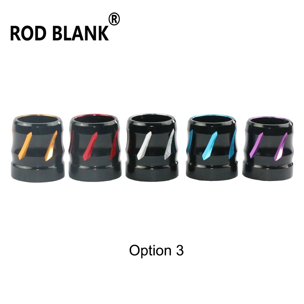 Алюминиевая катушкодержатель для удочек ROD BLANK Черный, Option 3, Silver