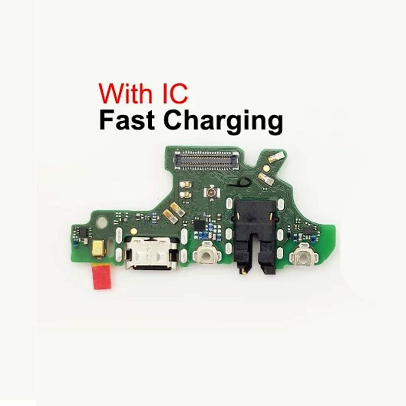 Шлейф разъема зарядки для Huawei P30 Lite / Honor 20 Lite HRY-LX1T / 20S плата и микрофон - с компонентами