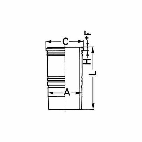 Гильза цилиндра, KOLBENSCHMIDT 89180110 (1 шт.)