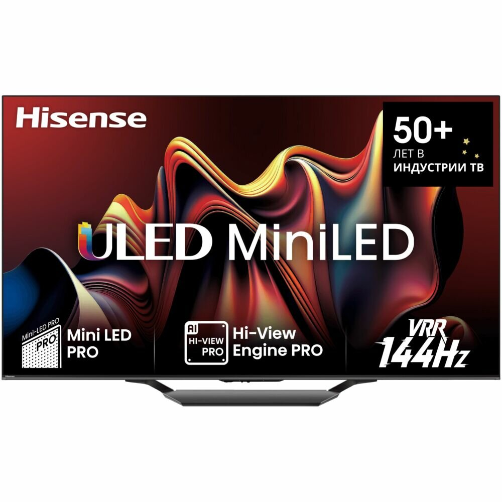 Телевизор Hisense 75U7NQ 75" (189 см), (4K Ultra HD 3840x2160, Smart TV) черный