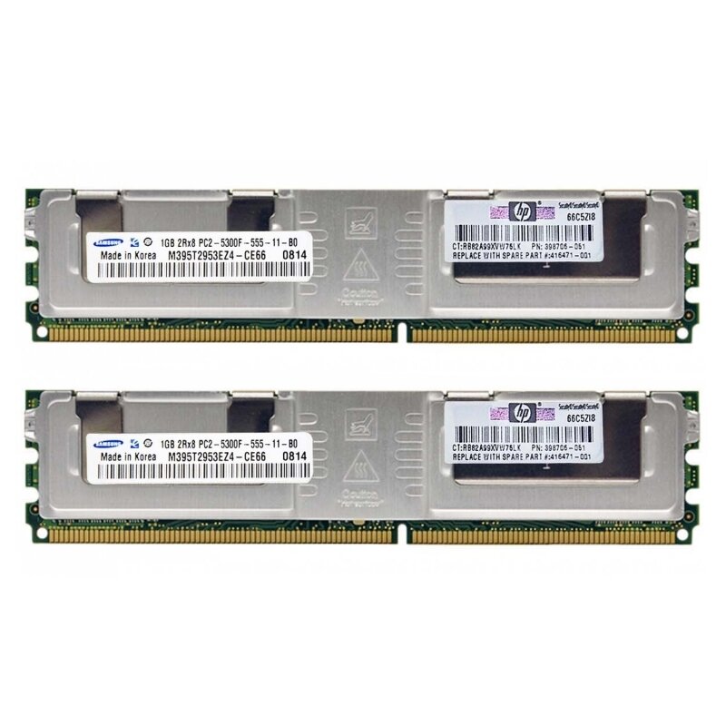Оперативная память HP 2Gb FB DIMM PC2-5300 2x1Gb Kit 397411-B21