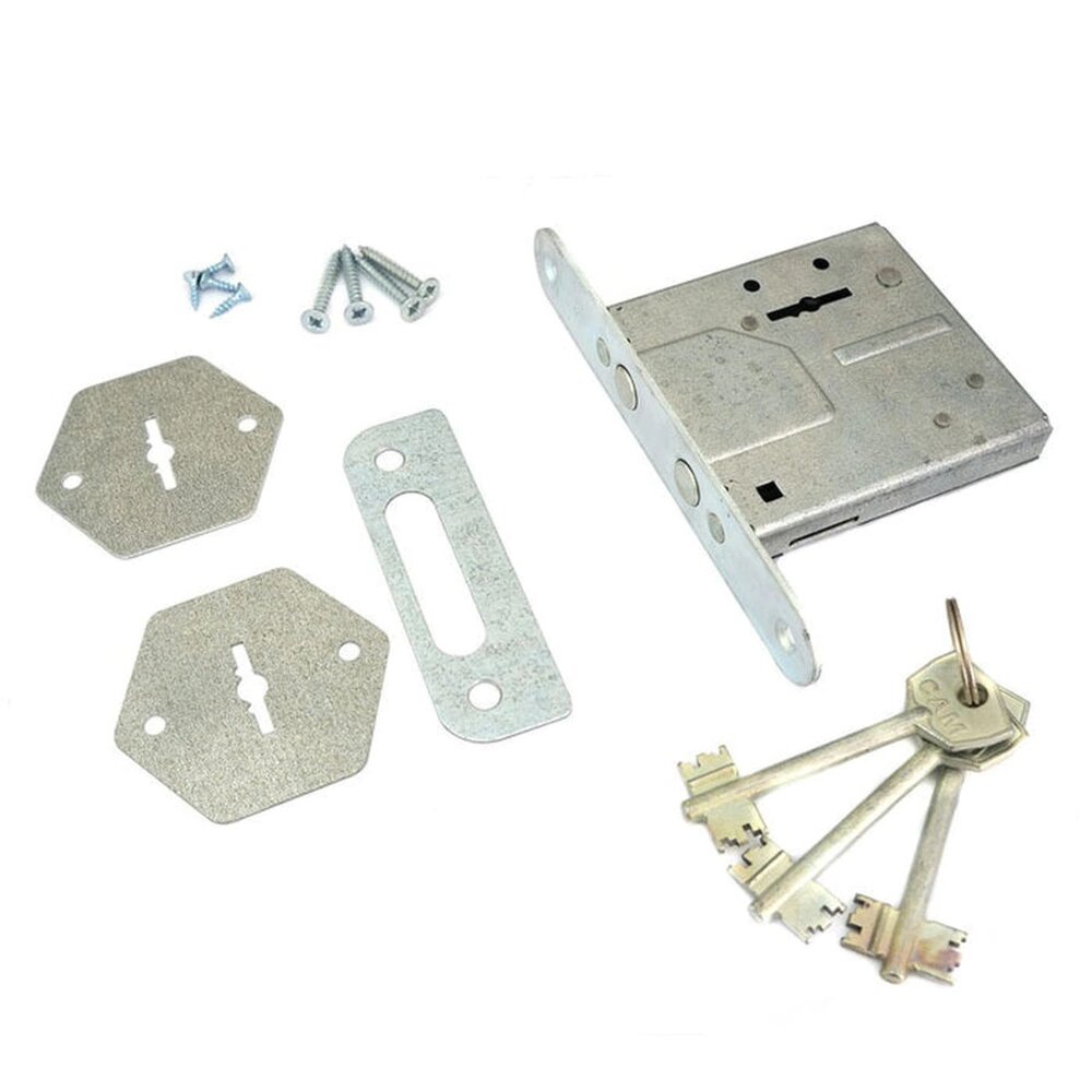 Замок врезной сувальдный Бордер ЗВ8/13С-М хром