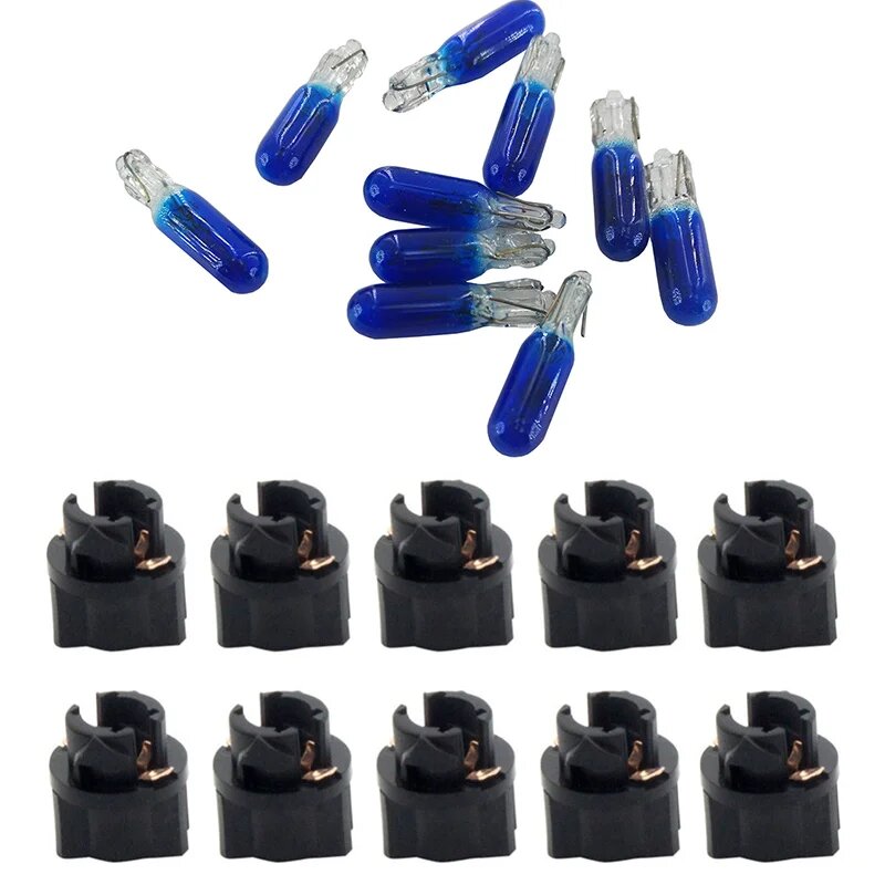 Лампа T5-V2 Авто Лампа Автомобильная Лампочка # 2721 12 В 1,2 Вт подходит для 10 Halogen-sockets