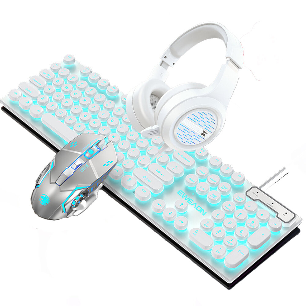 Комплект клавиатура + мышь Механическое ощущение С игровой гарнитурой Для ПК / ноутбука