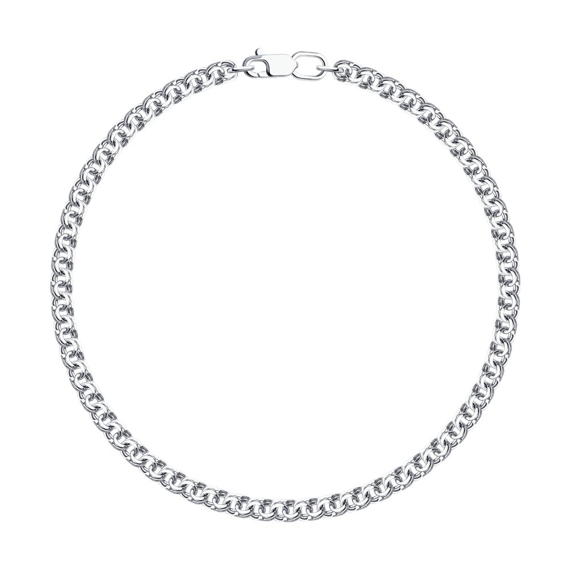 Браслет, серебро, 925 проба, родирование