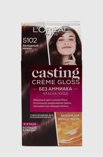 L'Oreal Paris Краска для волос Кастинг крем глосс 5102 Холодный Мокко/