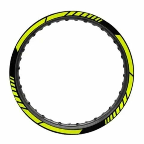 Обод заднего колеса питбайк 1,85x14 (Черный/ желтый, , 102369-2)