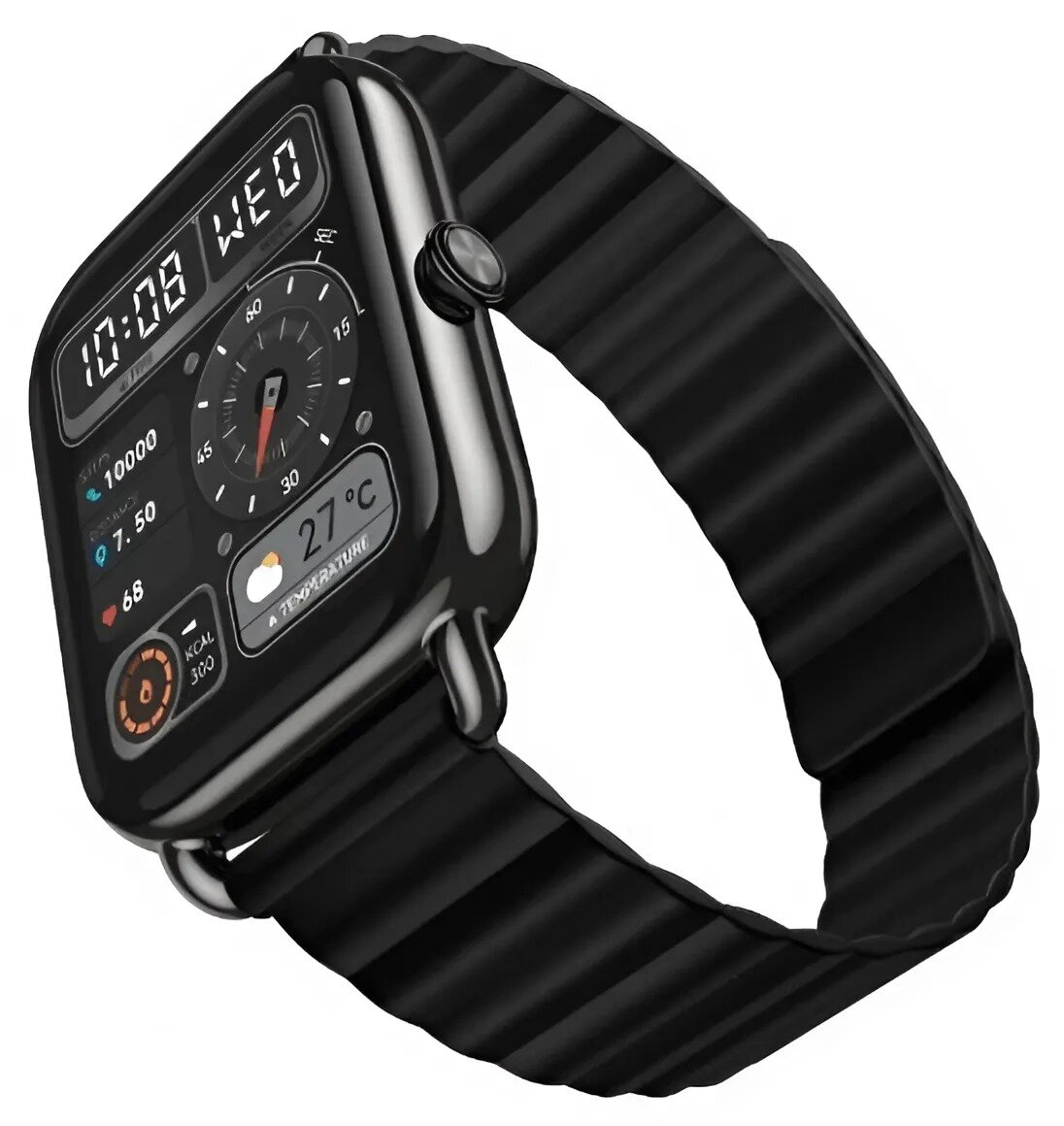 Умные часы Haylou RS4 PLUS, черные EU женские и мужские, Умные фитнес часы