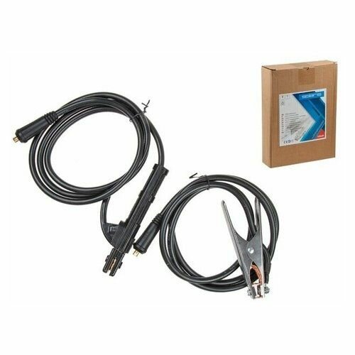 Комплект сварочный для MMA (до 200А, 2 + 2 м) SOLARIS (разъем 9 мм (тип 10-25)) SOLARIS WA4210