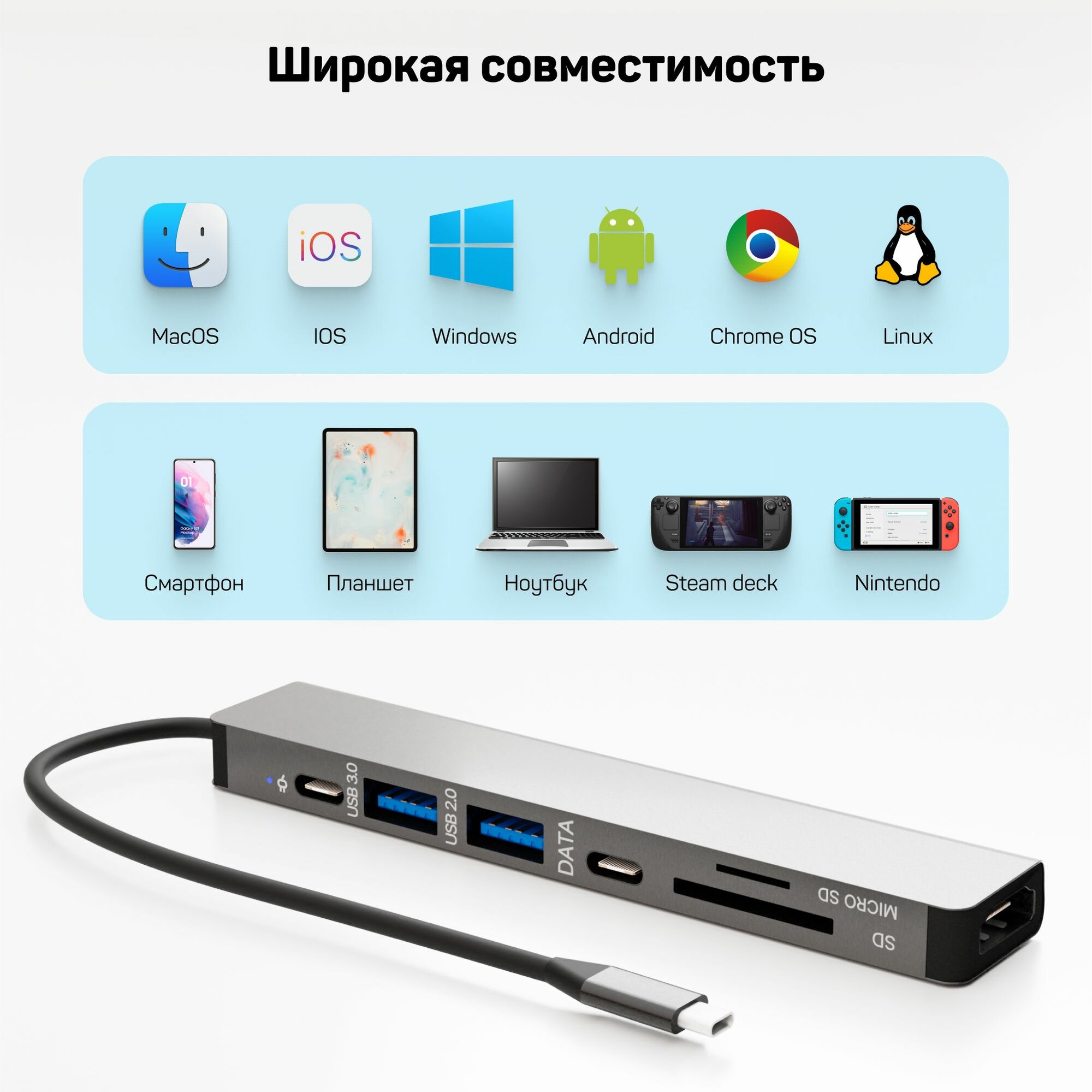 USB-концентратор — фото 1
