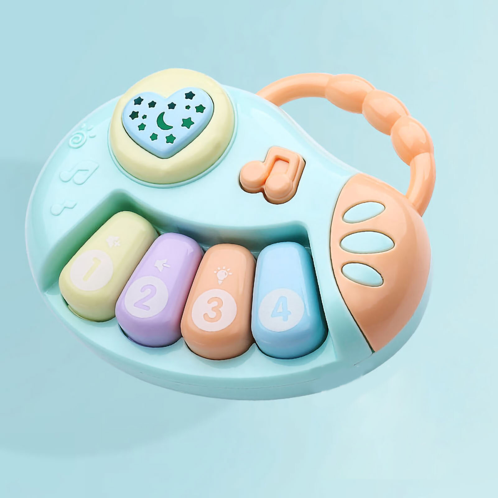 Детский музыкальный инструмент, многофункциональное дошкольное образовательное обучение для детей младшего возраста, зеленое пианино