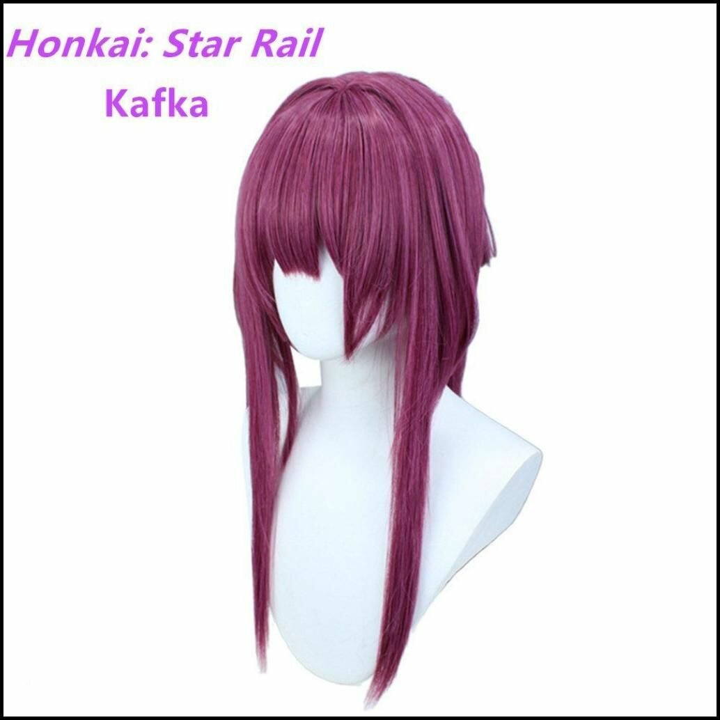 Anime Manga Game Honkai Star Rail Kafka Halloween Carnival Party Cosplay Wig мультфильм аниме косплей парик