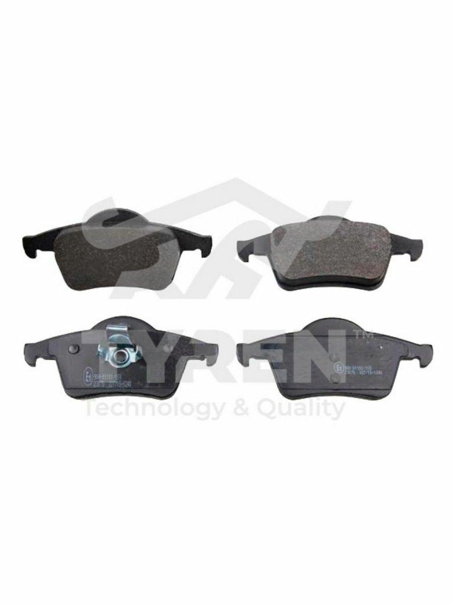 Колодки тормозные дисковые задние для а/м VOLVO S60, V70, S80, XC70, Tyren TYR1220131