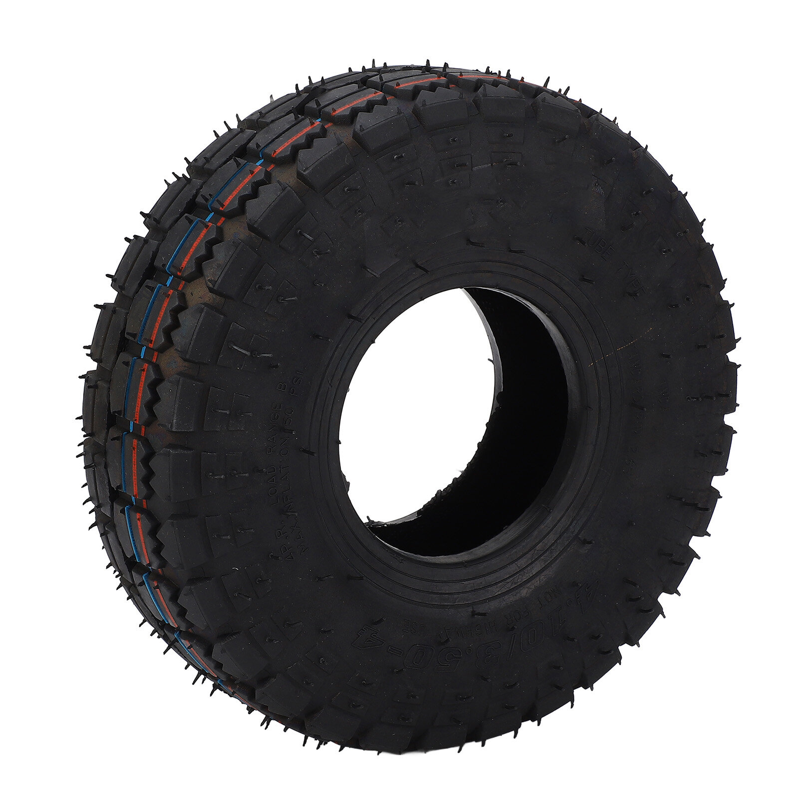 Запасная шина 10 дюймов 4.10/3.50‑4 надувная резиновая шина для тележки для инструментов, ручной тележки, косилки, тачки, прицепа