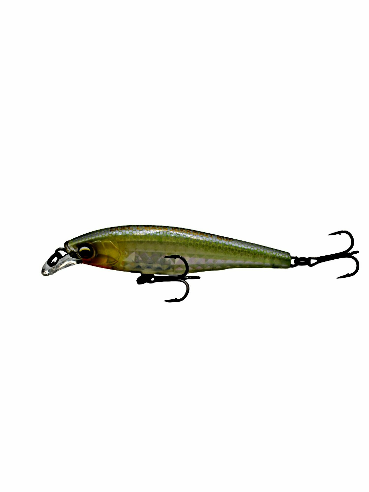 DUEL L-BASS Jerkbait 80F Плавающий воблер 50мм 9г для ловли окуня, щуки, судака