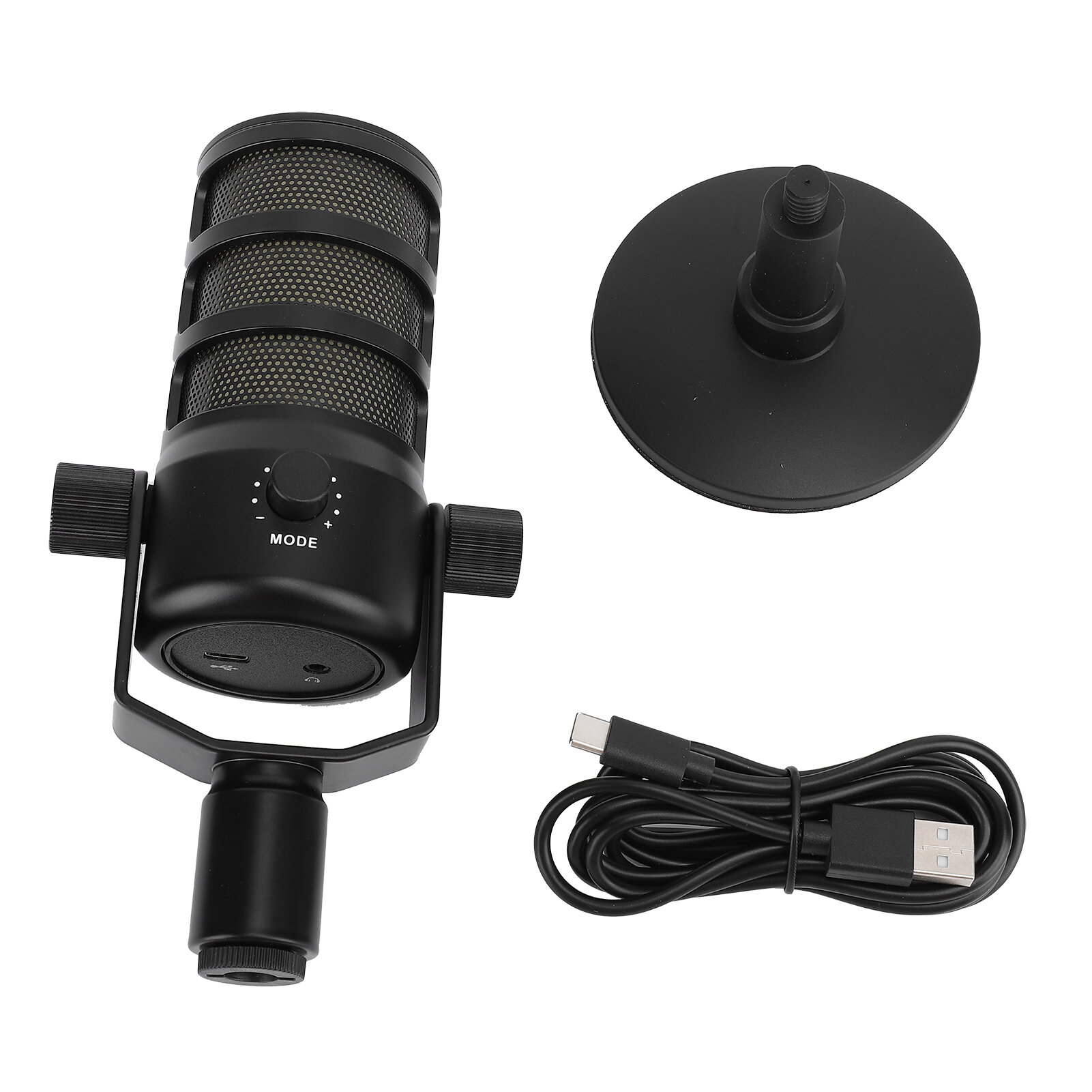 USB PC Microphone прозрачный звук регулируемый громкость Hifi Condenser Mic с немым красочным светом для потоковой передачи игр