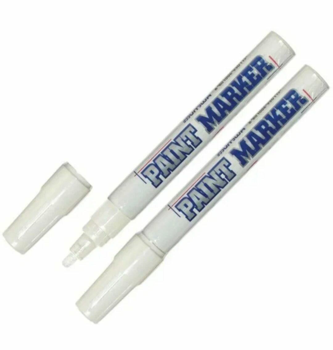 Маркер-краска Munhwa белый 4 мм