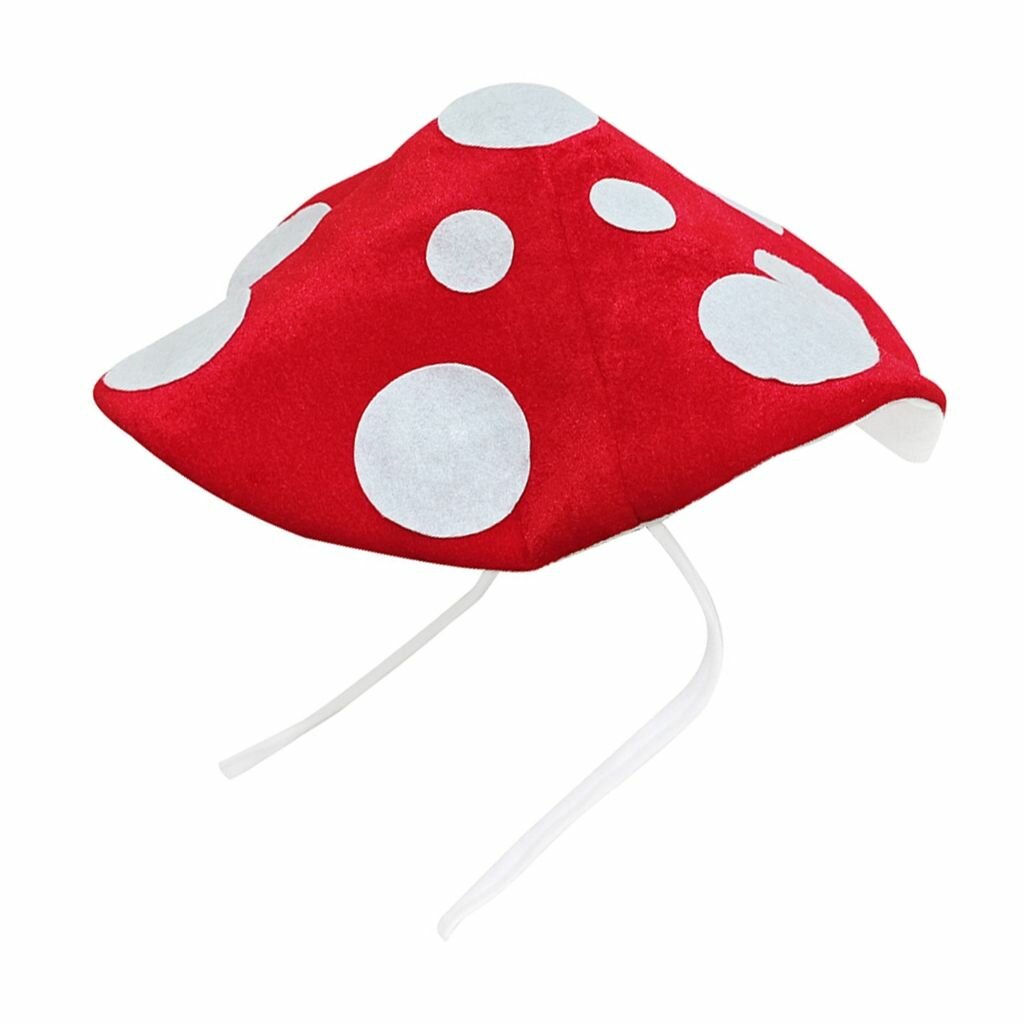 Шляпка гриба на шнуровке-красная шляпка