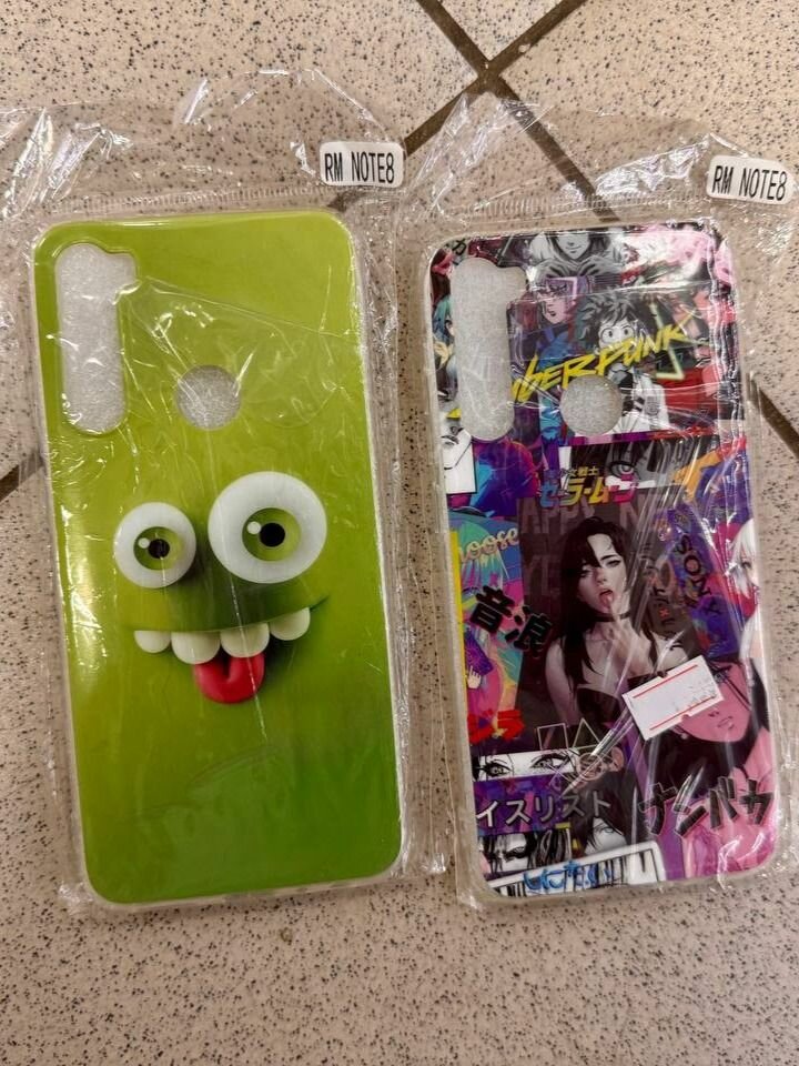 Чехол на Xiaomi Redmi Note 8 накладка на заднюю часть смартфона 2 штуки