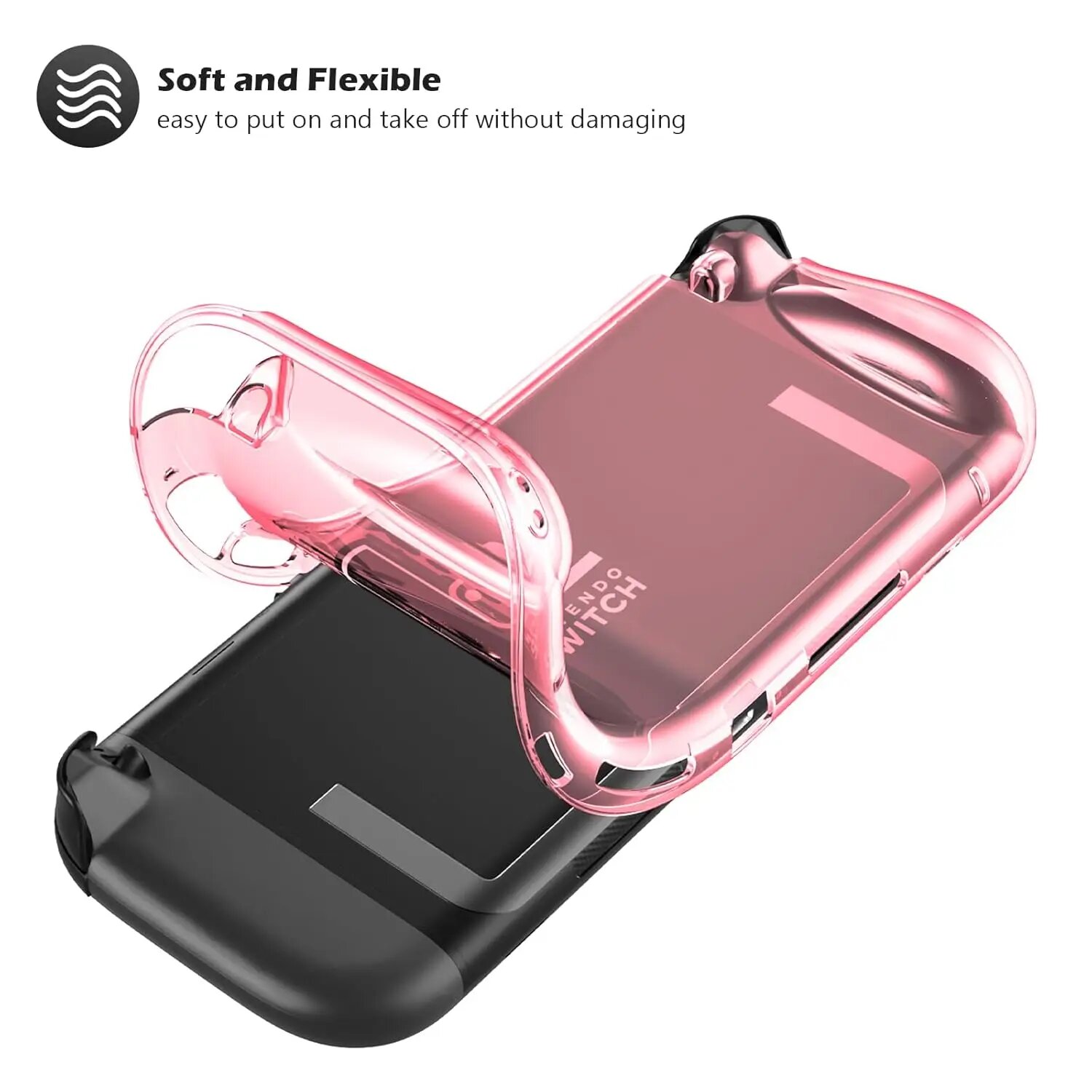 Чехол для Nintendo Switch Pink, ТПУ
