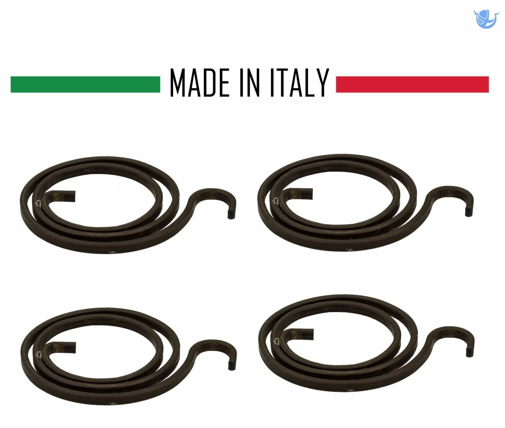 Возвратная пружина для дверной ручки, универсальная 2 мм, 4 шт.