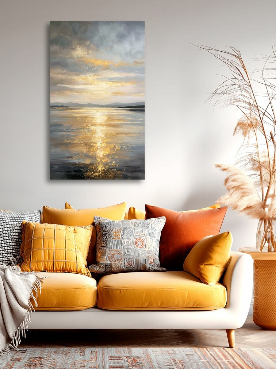 Картина на холсте LOFTime 60х100 Морской пейзаж масло 2 КБ-1975-60100