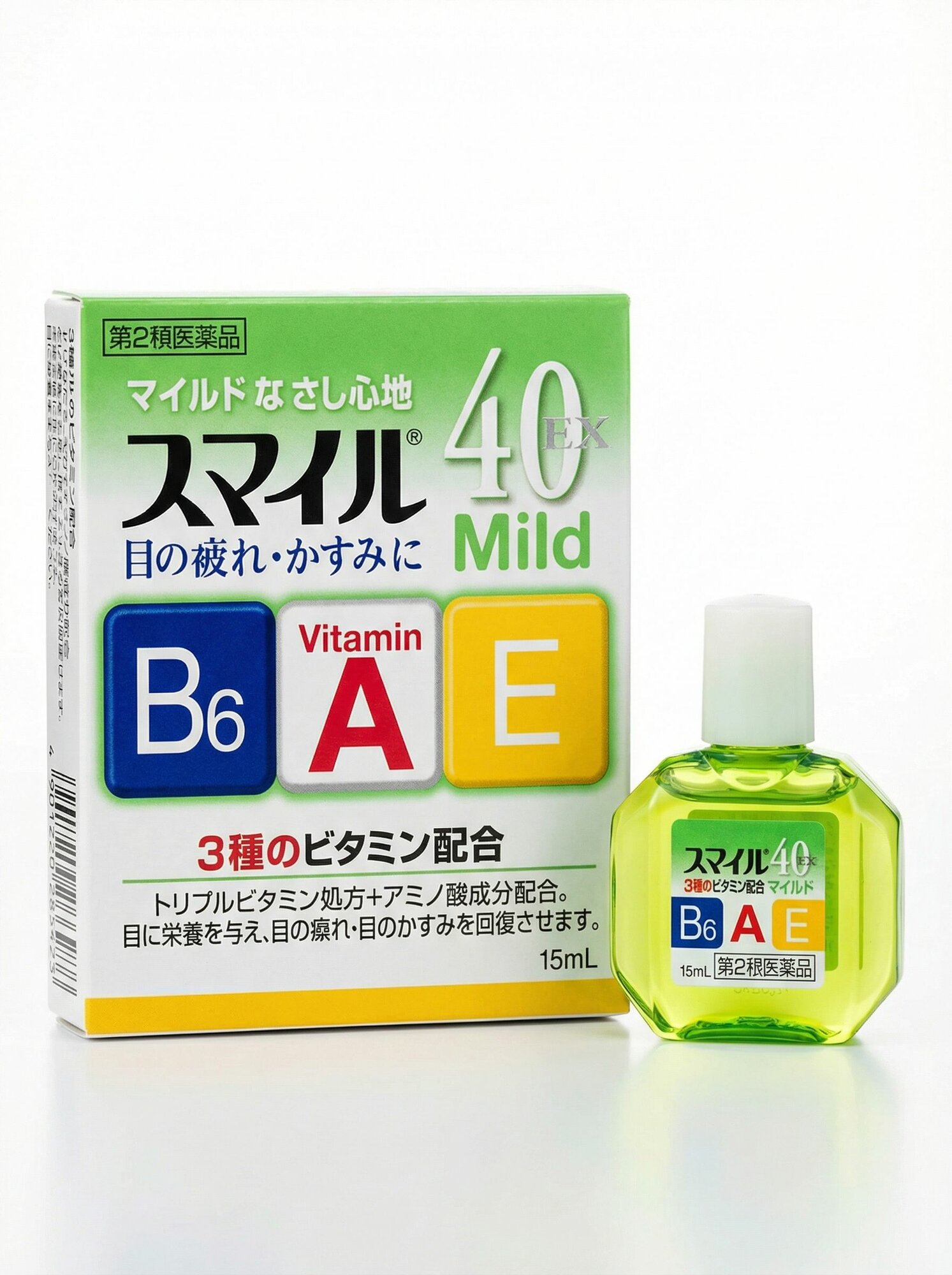 LION SMILE 40 EX Mild, Увлажнение Япония, индекс свежести 2, 15 мл