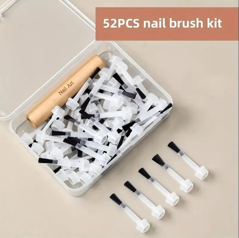 52PCS Набор сменных кистей для гель-лака