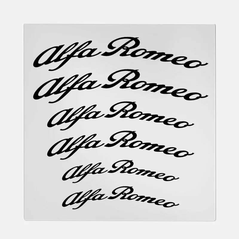 Автомобильные товары, значок тормозного суппорта, наклейка, декоративная For Alfa Romeo-black