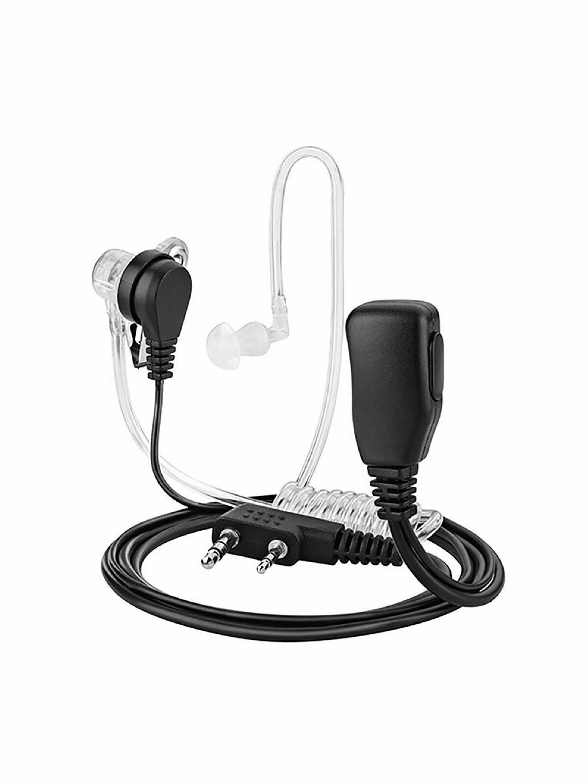 Гарнитура с 2-контактным Микрофоном PTT для Kenwood TYT UV5R, UV5RA, UV5RB, UV5RC, UV5RD
