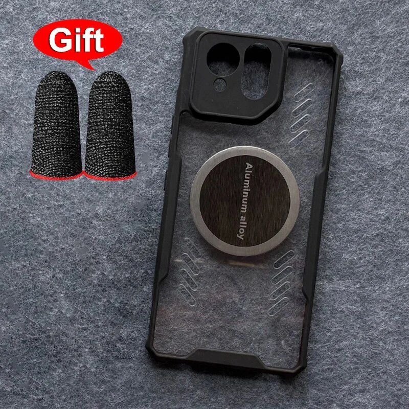 Новый алюминиевый чехол для Asus ROG 9 Pro с рассеиванием тепла для Asus ROG Phone 9, противоударный чехол для ROG 9Pro ROG9 Pro, кулер-вентилятор Телефон 9 Asus ROG, черный