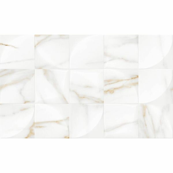 Gracia Ceramica Плитка Marmaris white белый 02 глянц 30x50 9 мм арт. 010100001395 (цена за 1.2 м2)