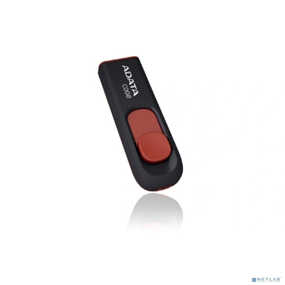 A-DATA Flash Drive 32Gb С008 AC008-32G-RKD {USB2.0, Black-Red}