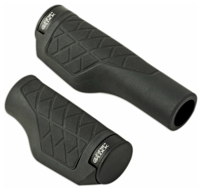 Грипсы ручки велосипедные рулевые Author AGR Ergo R50 GripLock, 130/90 мм, черный