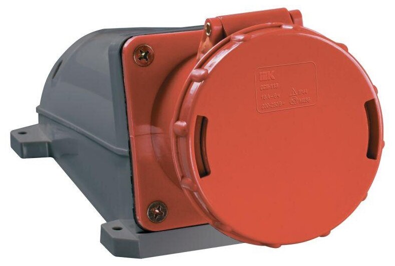 Розетка ОП 63А 380В 3P+PE+N ССИ-135 IP54, IEK PSR12-063-5 (2 шт.)