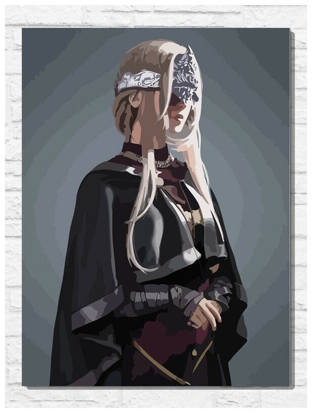 Картина по номерам на холсте игра dark souls remastered - 9550 В 30x40