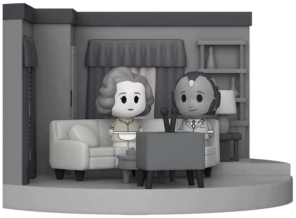 Фигурки Funko POP! Mini Moments Marvel WandaVision Living Room - 50's Wanda & Vision, 60664, 2 шт.