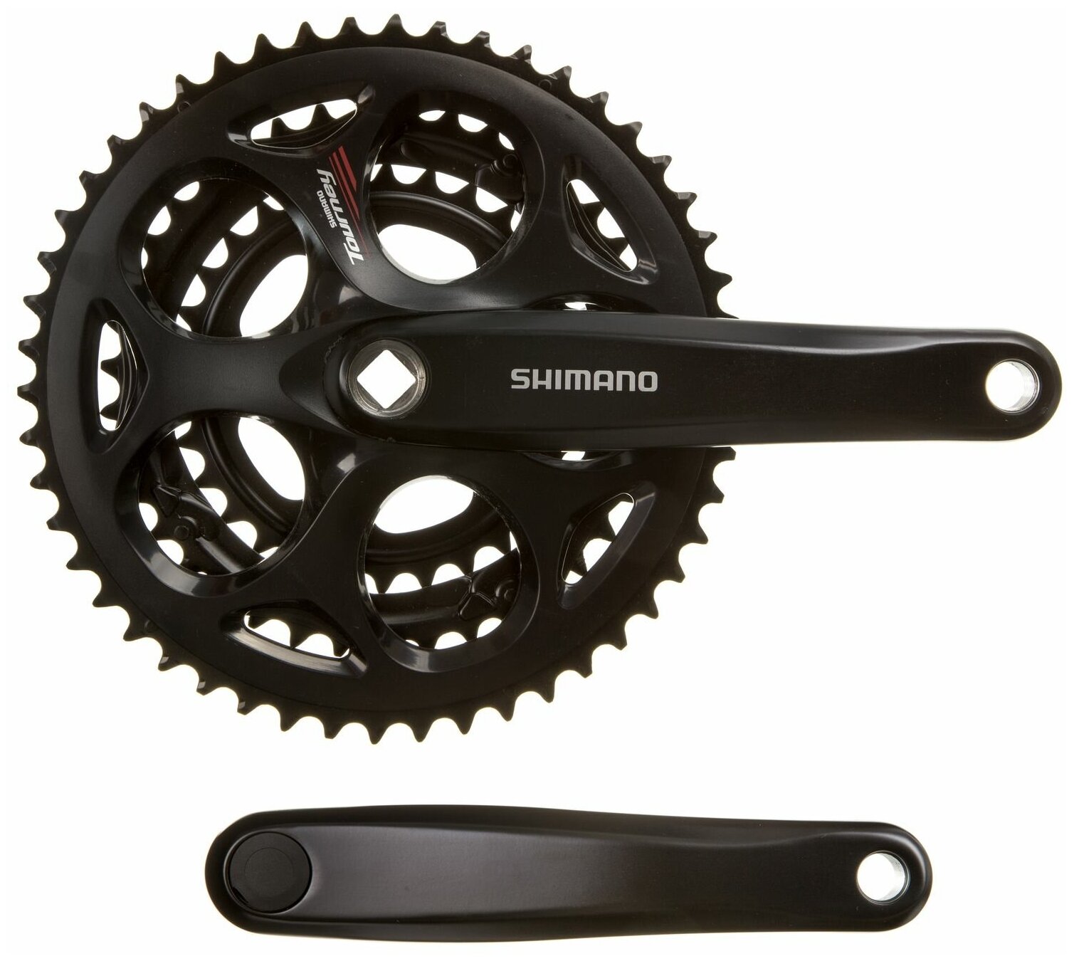 Система SHIMANO Tourney A073, 170мм, 6-7-8 ск, 50X39X30T Черный 170 мм